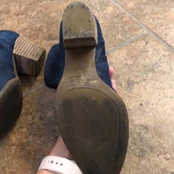 Sole Society | Shoes | Sole Society Navy Blue Booties | Poshmark